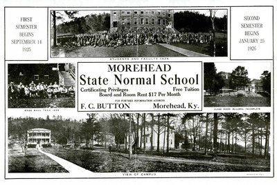 "Morehead State Normal School Promotional Prints, 1925-1929" by ...