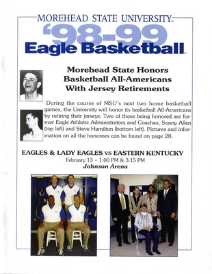 "1998-1999 Morehead State University Eagle Basketball" by Morehead ...